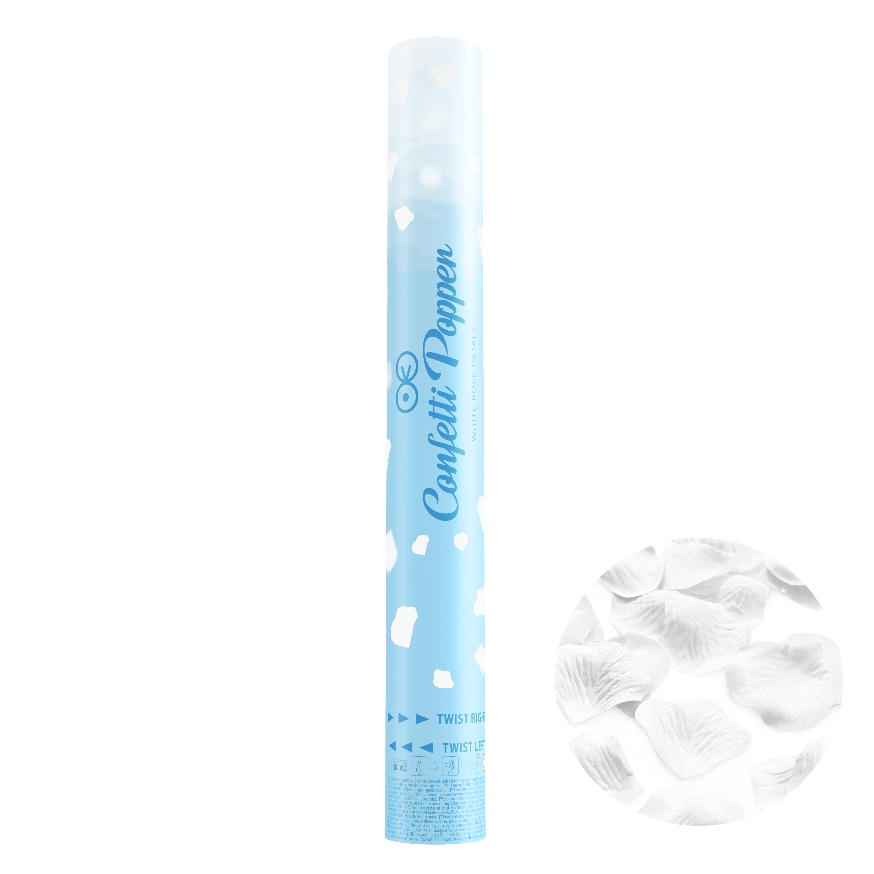 Konfetti płatki róż białe 40cm – Party Pal